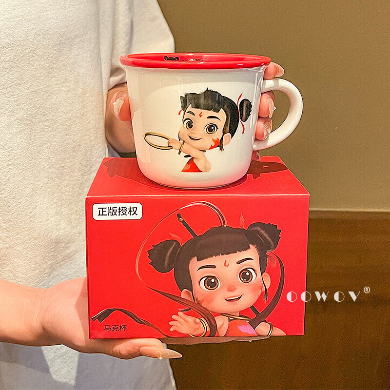 Новая чашка Nezha креативная керамическая кружка женский подарок на день рождения чашка для воды домашний офис кофейная молочная чашка