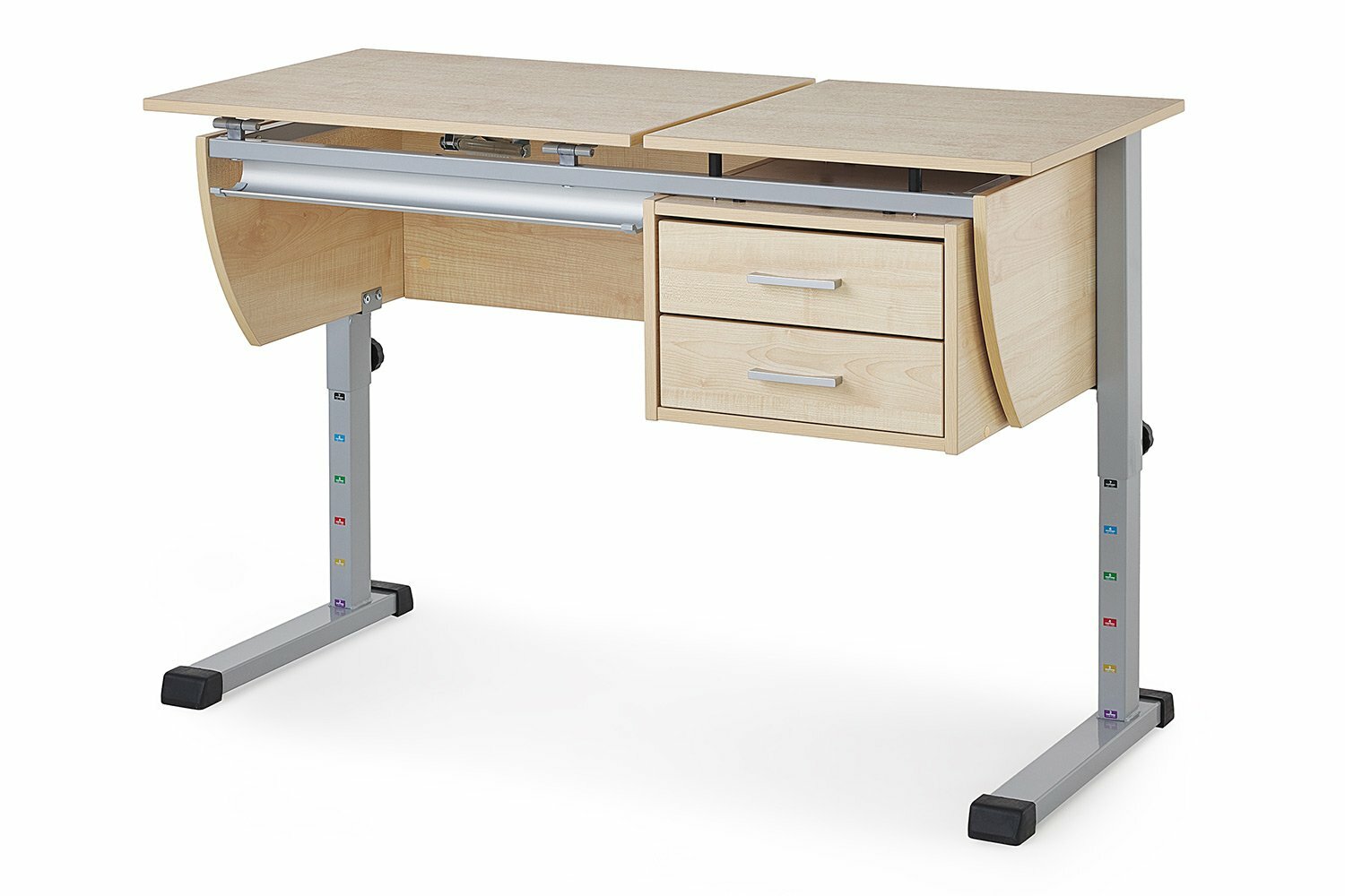 Ученический стол Hoff Осанка, 120х82х56, цвет клён/серый