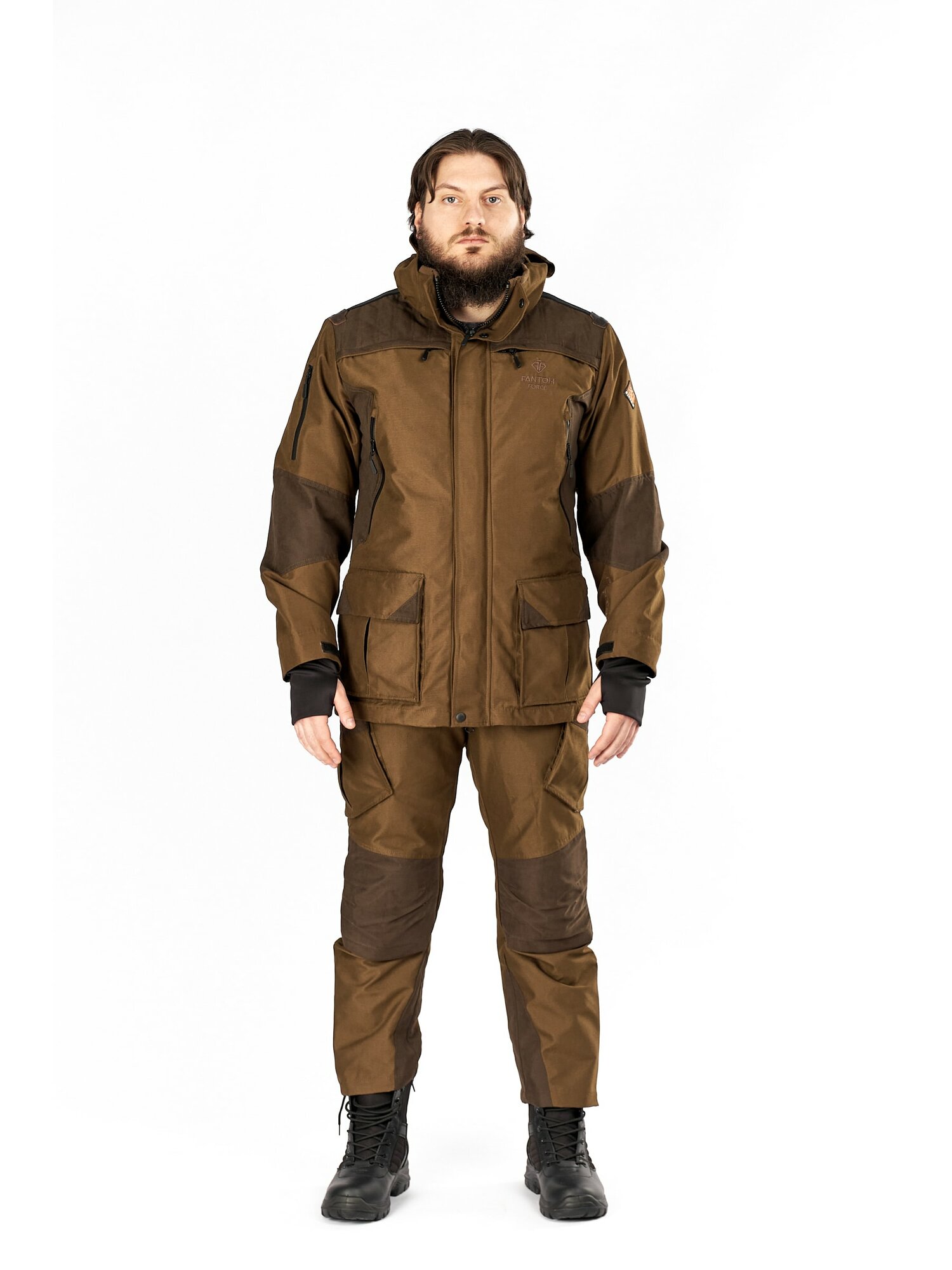 Тактический теплый костюм демисезонный мужской флисовый, одежда для охоты и рыбалки