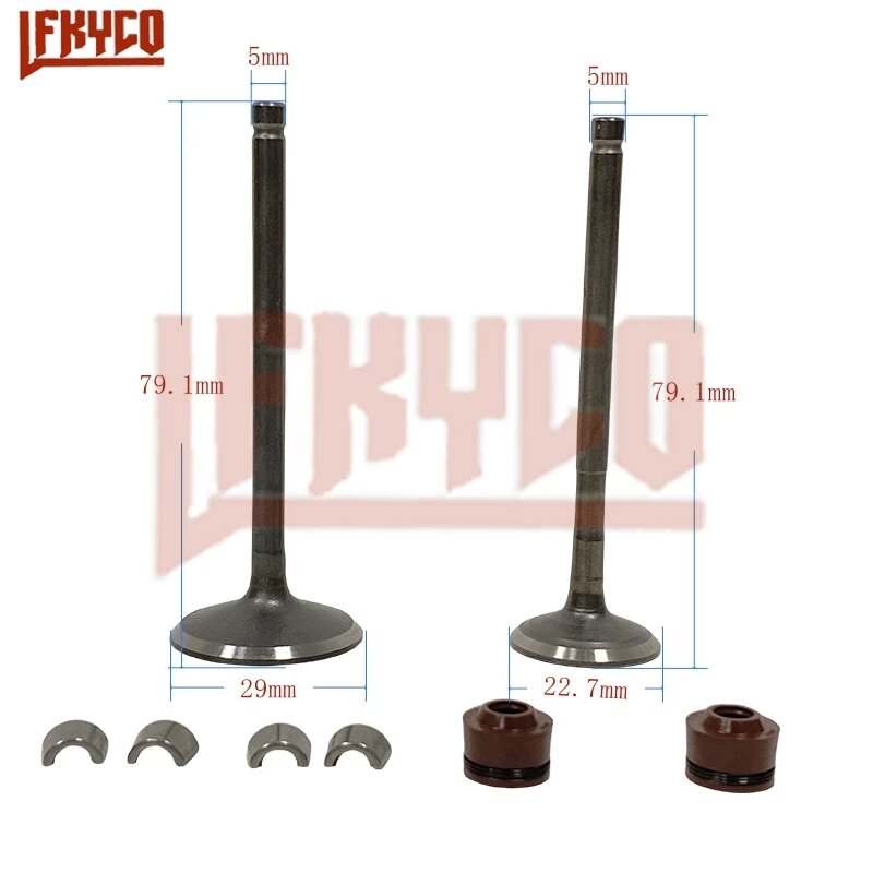 Выпускные клапаны мотоцикла, комплект уплотнений впускного стержня для Honda Sh150 S-Wing Arobase PES Dylan Pantheon Fes 150cc Scooter KGG 4T