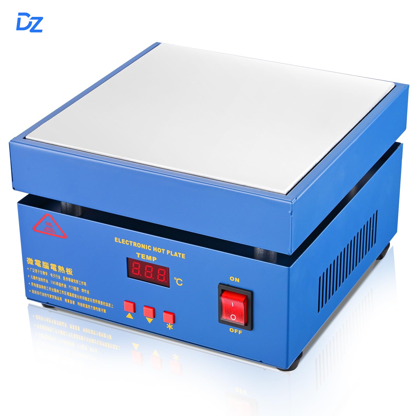 Паяльная плита Soiiw, 800W, LED, предварительный нагрев, для лаборатории, 20x20 см