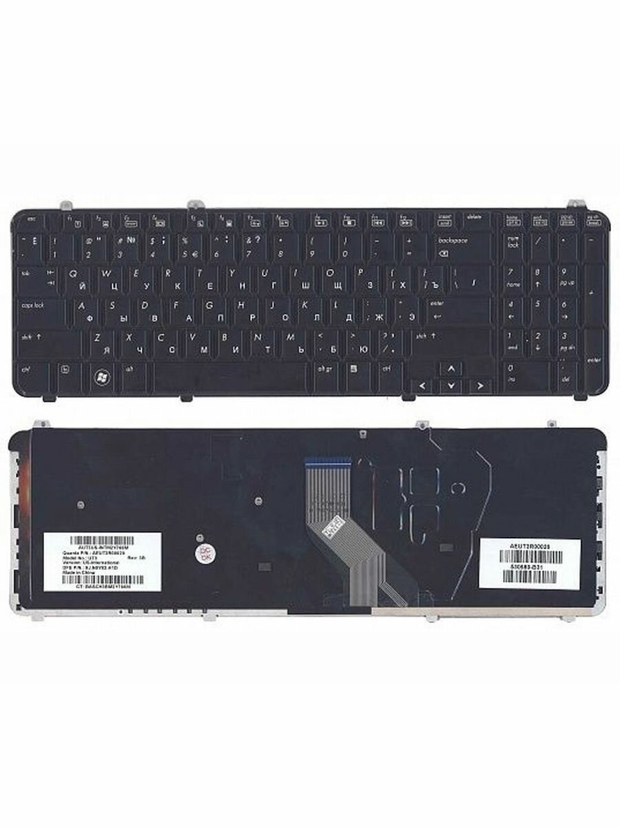 Клавиатура для ноутбука HP Pavilion DV6-1000 черная