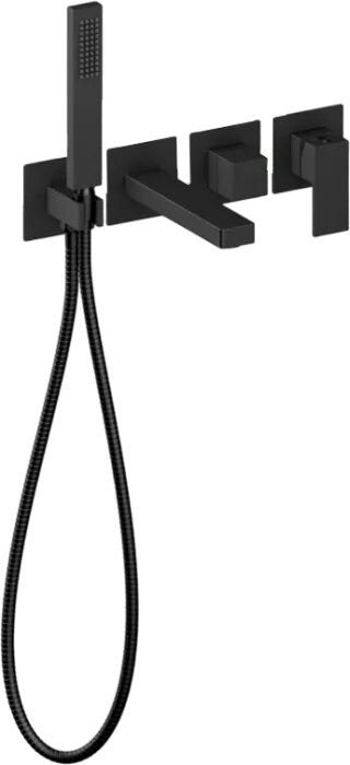 Встраиваемый смеситель для душа и ванны Timo Selene 2014/03YSM С внутренней частью, черный