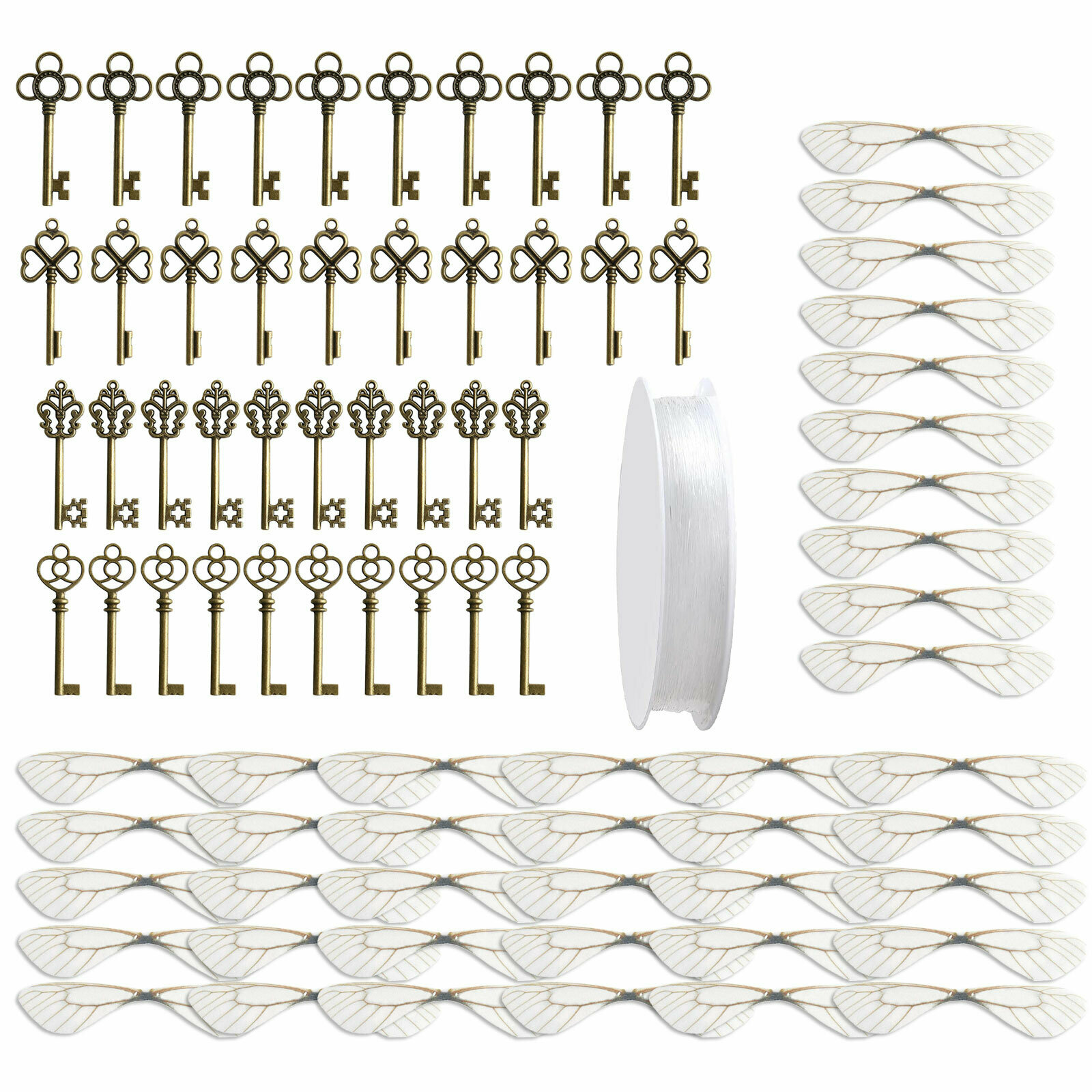 Ретро Сделай сам для Ключей Волшебный Полет для Ключей Подвеска Крылья Стрекозы Изысканные для Подвешивания Ключей на Двери Изгоняют Зло для Защиты