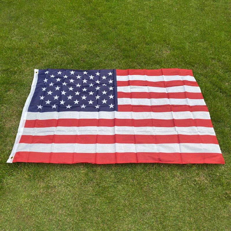 Двусторонний флаг США Aerlxemrbrae из полиэстера 90x150 см 90 х 150 см