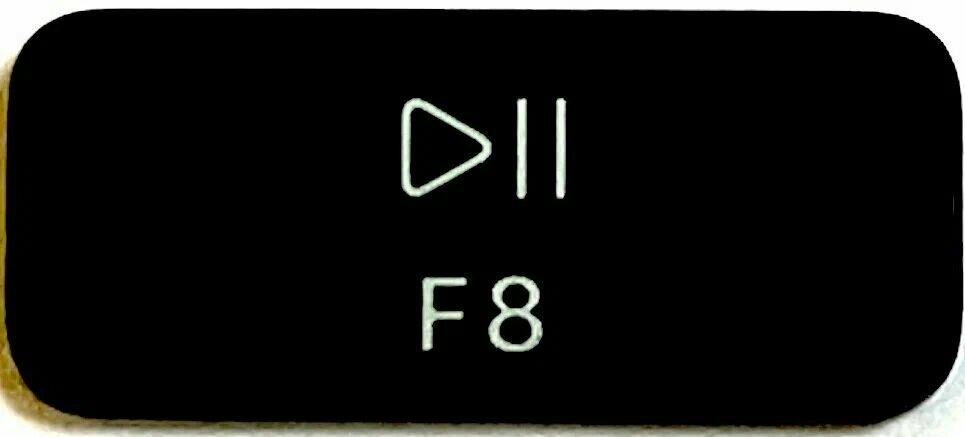 Клавиша, кнопка "F8" для MacBook Air 13 2020 M1/ intel (A2337, A2179)Американская расклада-US, Европейская раскладка- UK Цвет: Черный