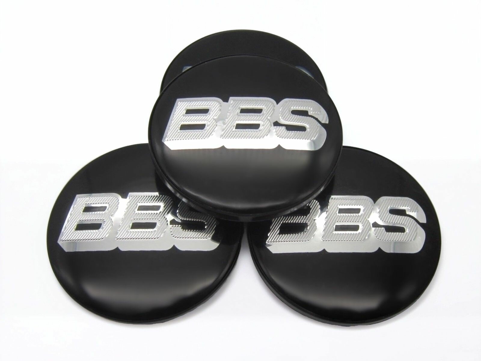 Колпачки заглушки на литые диски КиК BBS black 62/55/10, комплект 4 шт.