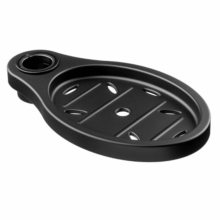 Мыльница на душевую штангу SWEDBE d 22 мм черная