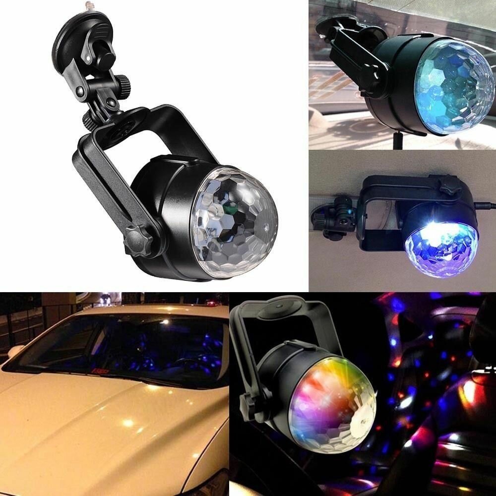 Автоматическая Автомобильная Дискотека DJ LED Light Strobe Lighting Stage Music Rhythm Magic Ball RGB