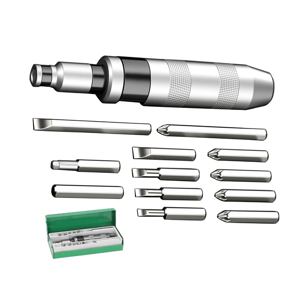 Набор бит для шуруповерта с автоблокирующимся наконечником для эффективной сборки мебели и домашнего ремонта