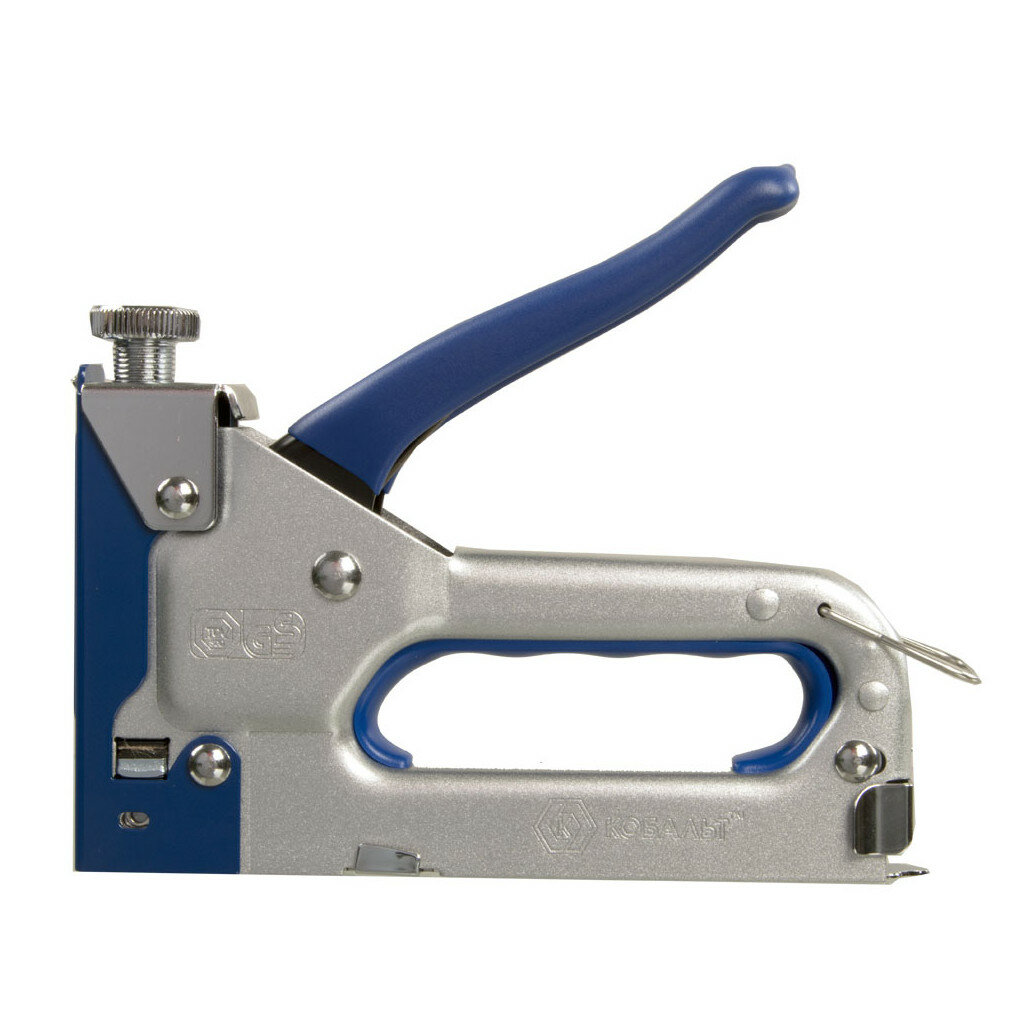 Степлер механический Кобальт скобы 4-14 мм, тип 53, с верхним регулятором удара
