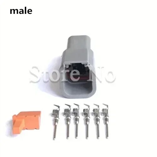 Водонепроницаемые автомобильные разъемы DTM DTM06-6S/ATM06-6S DTM04-6P/ATM04-6P 1 set male