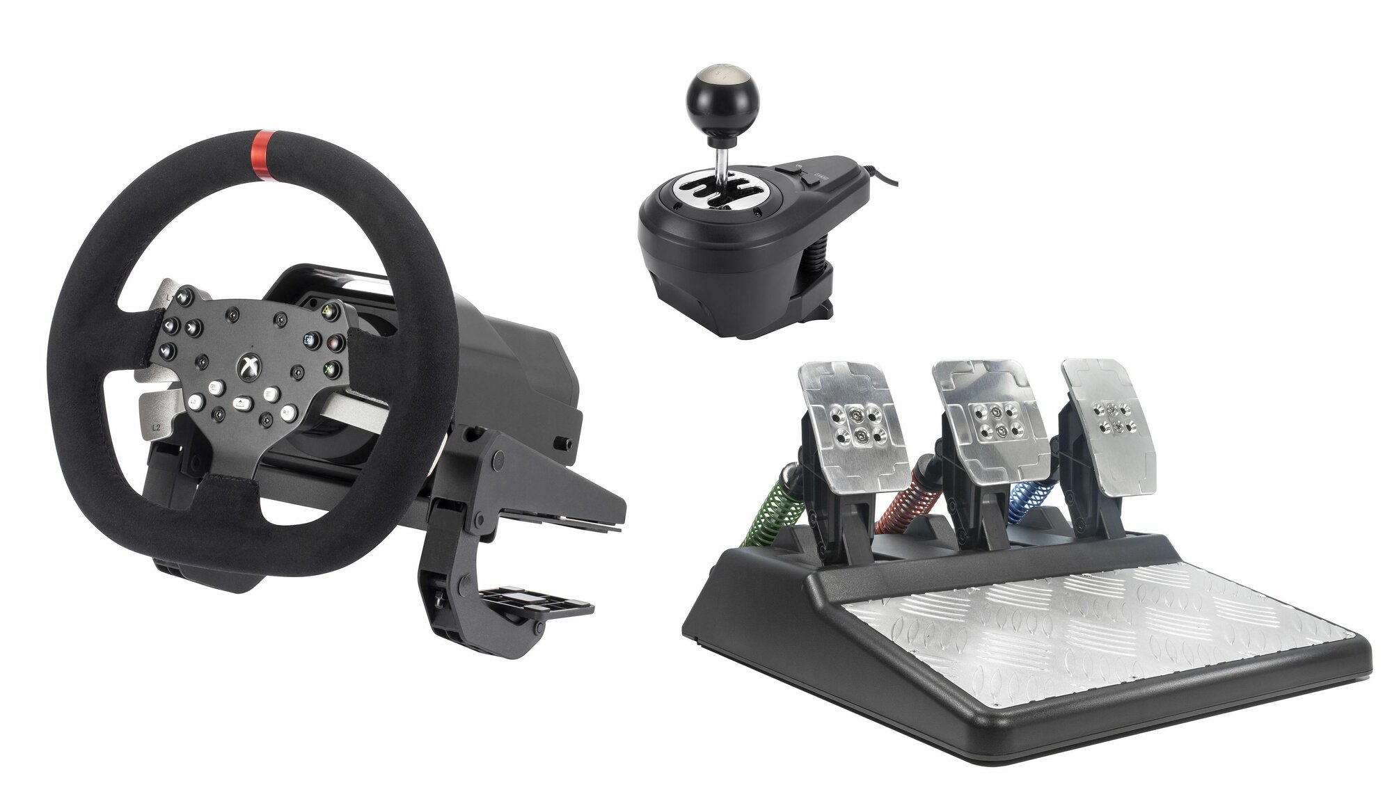 Игровой руль Artplays Руль Artplays V-1600 Pro Plus Force Feedback (рулевое колесо, база, 3-педальный Hall блок, коробка передач, 2 струбцины)