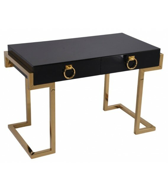 Стол-консоль Атлас МС9002-120В, 120х60х78 см, черный глянцевый