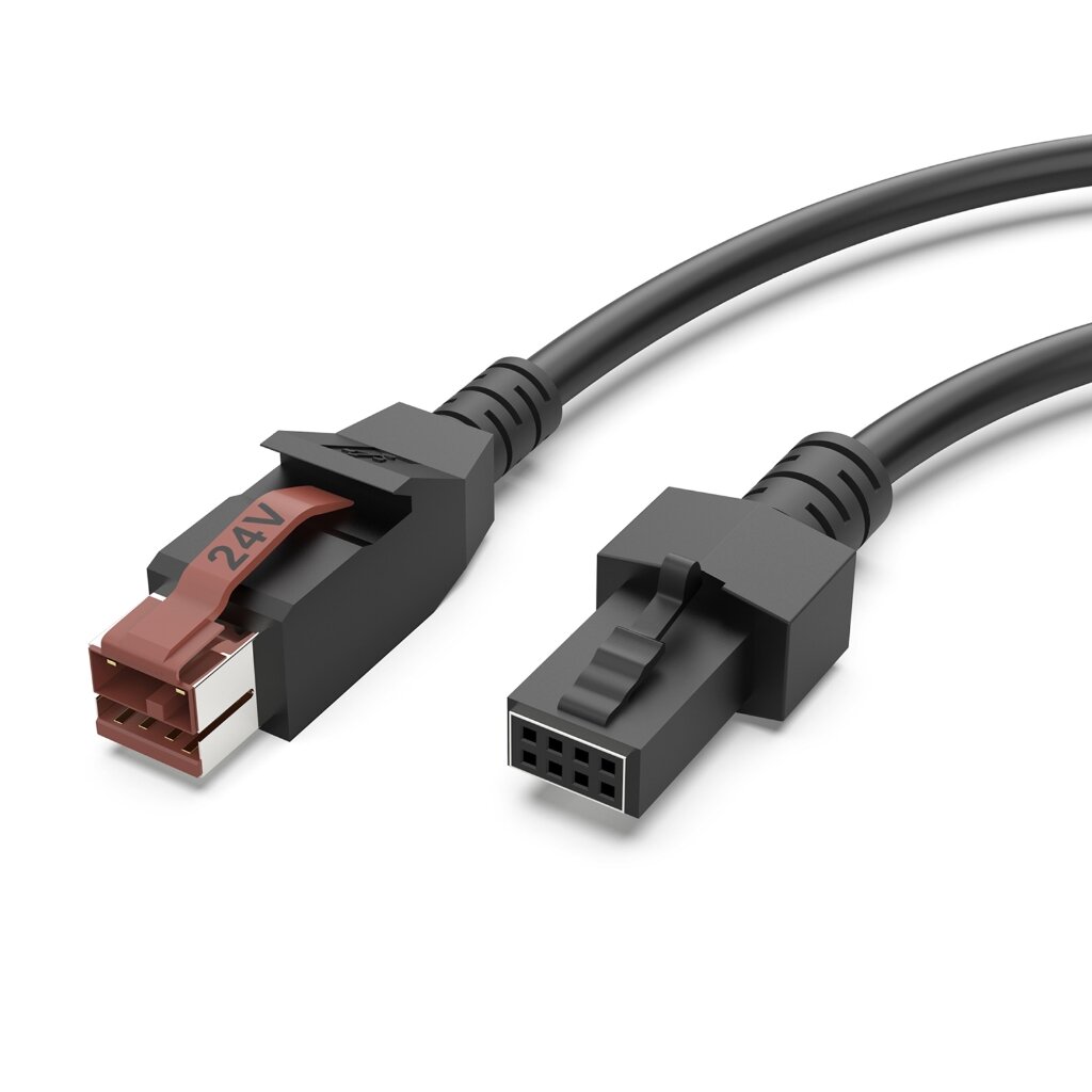 Разъем USB с питанием 24 В Кабель линии передачи данных для POS-систем принтеров
