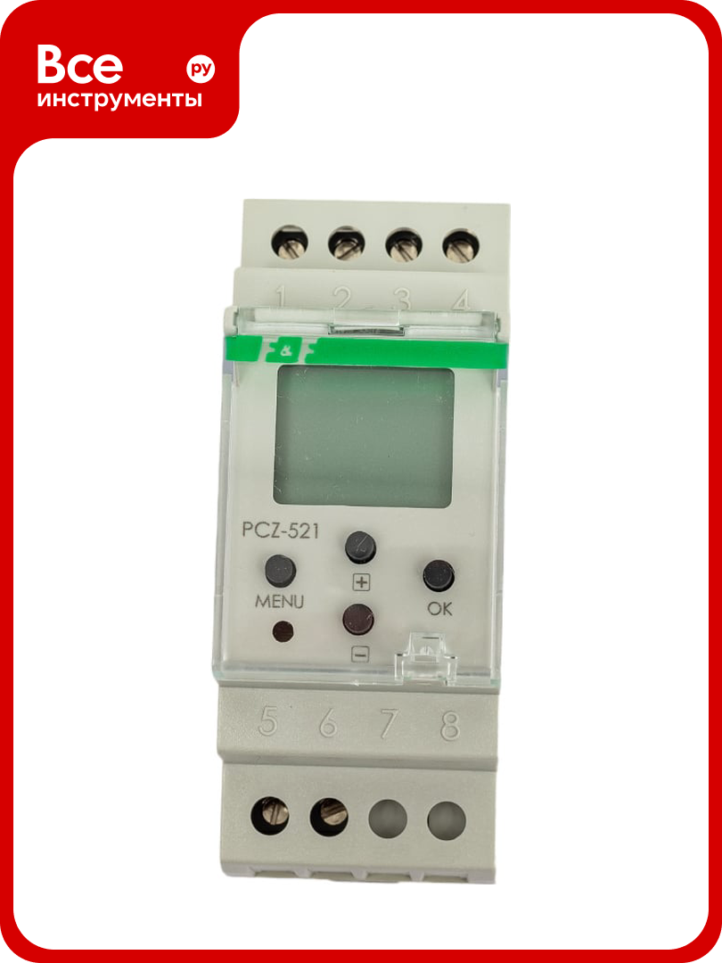 Реле времени F&F PCZ-521, программируемый таймер EA02.002.001