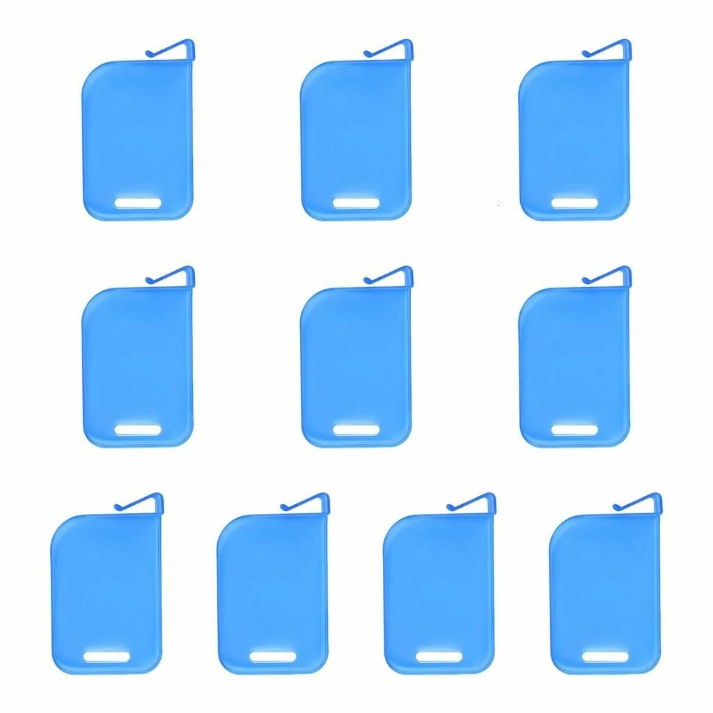 10 штук Прозрачные разделители для коллекционных карт, Синий