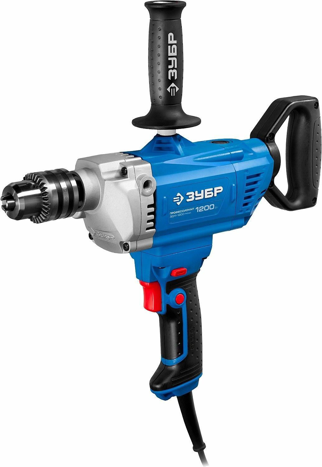 Дрель-миксер ЗУБР 1200 Вт, 16 мм, профессиональная, мощная, инструментальная ЗДМ-1200 РММ2