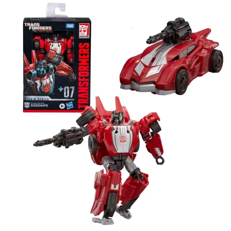 Трансформеры Hasbro Игрушка Studio Series Deluxe Transformers: War for Cybertron 07 Gamer Edition Sideswipe 4.5-inch (11.5cm) F8758
