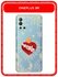Чехол на OnePlus 9R / ВанПлас 9R с принтом "Сердце в цветах", прозрачный