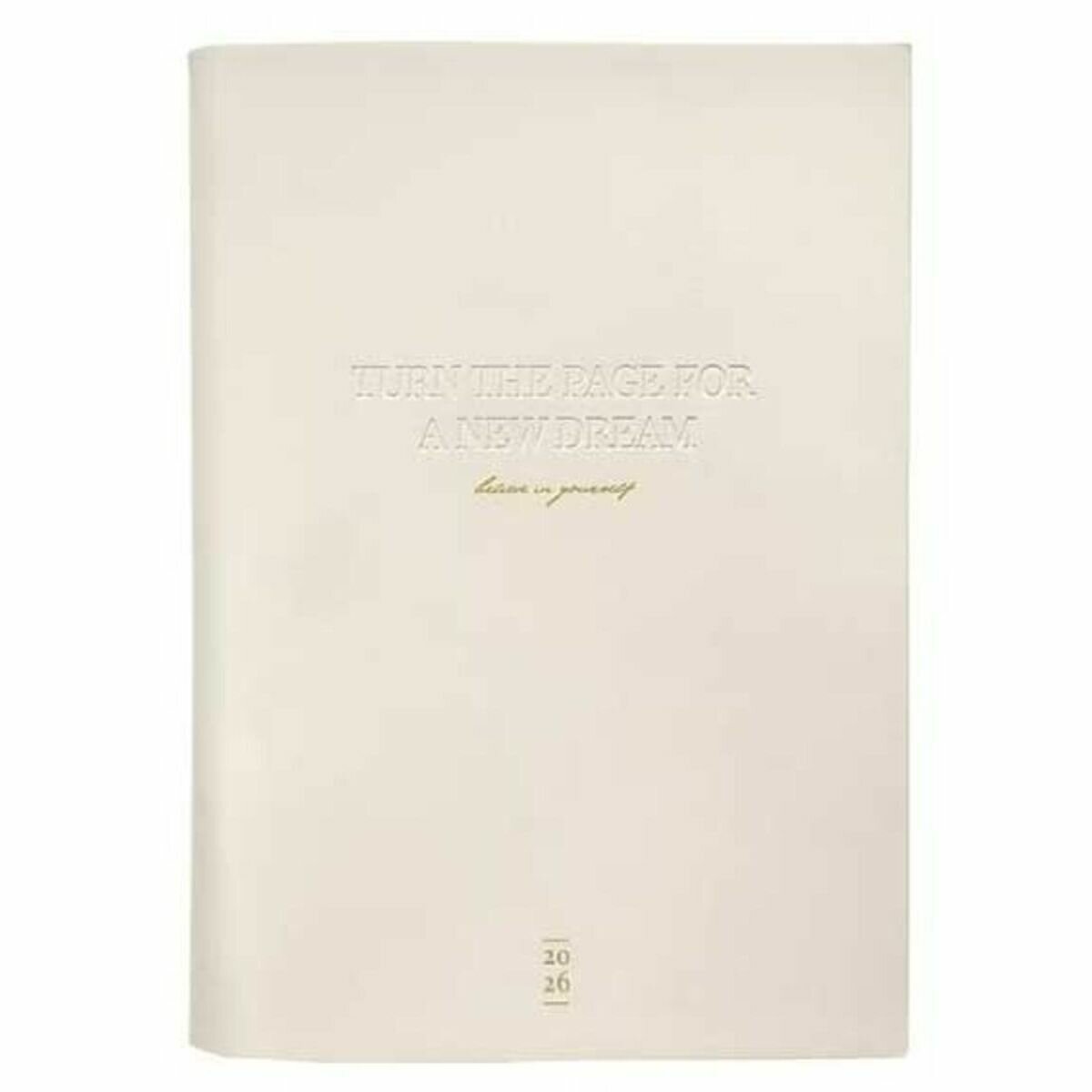 Ежедневник, датированный 2026, Infolio, 140x200 мм, 352 стр, мягкий переплет, Cozy, молочный