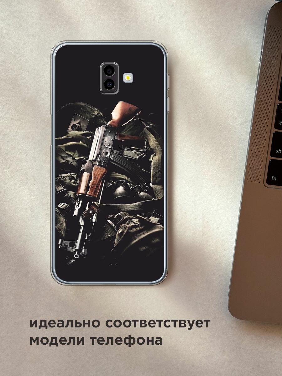 Чехол на Samsung Galaxy J6 + / Самсунг Галакси J6 Плюс 2018 с принтом "Автомат" — фото 1