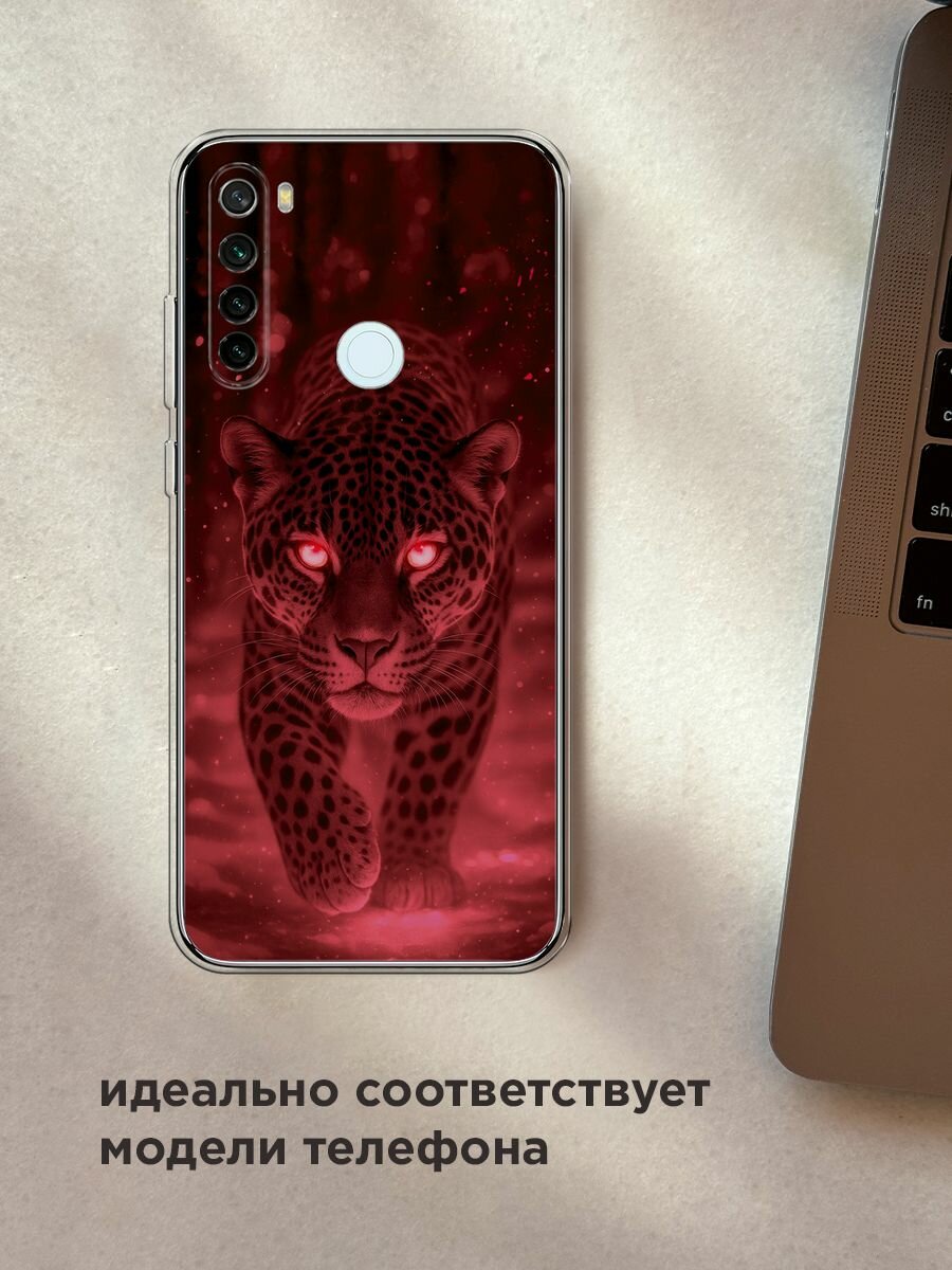 Чехол на Xiaomi Redmi Note 8T / Сяоми Редми Нот 8Т с принтом "Магический леопард" — фото 1