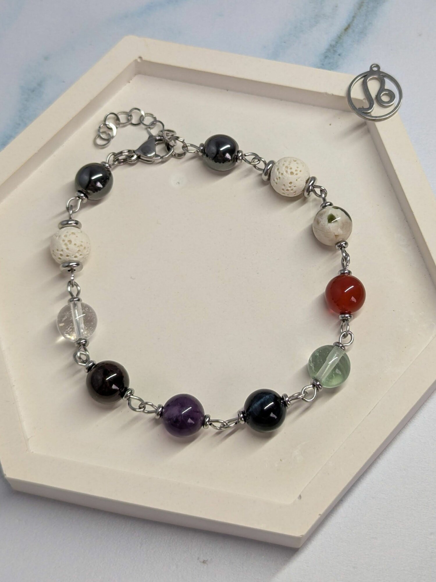 Браслет, турмалин, гранат