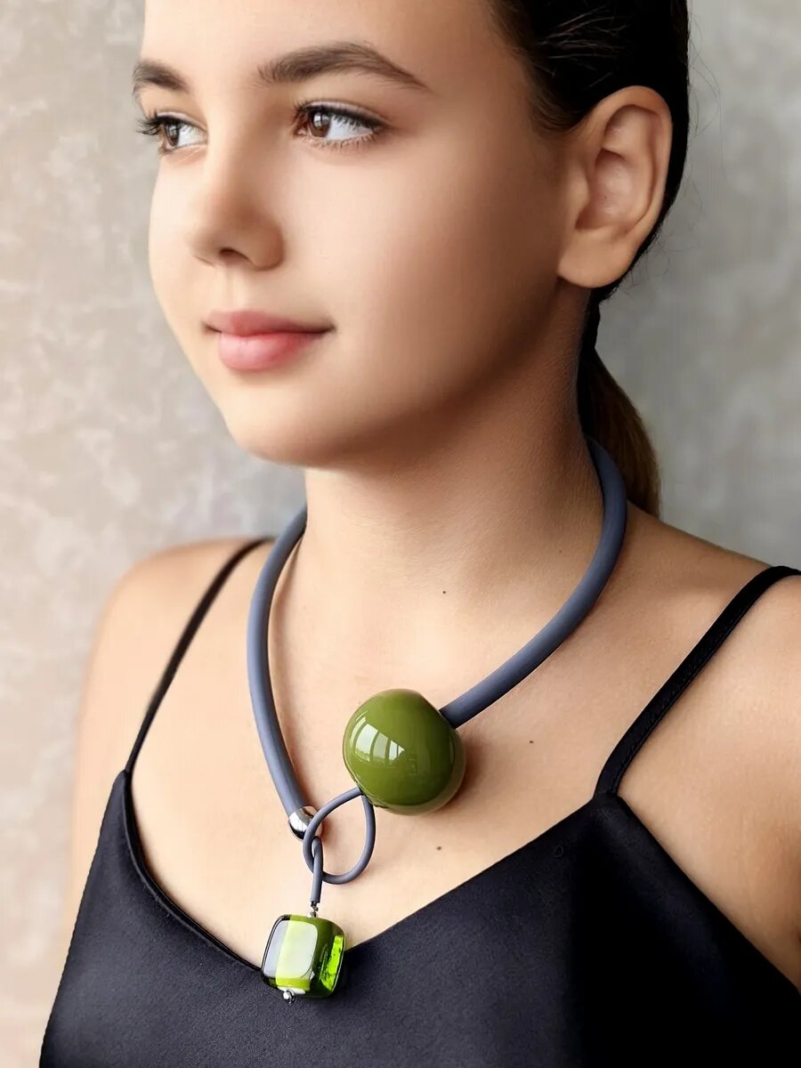 Колье, муранское стекло, стекло