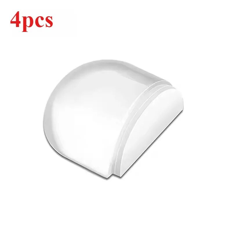 Прозрачный дверной стопор, набор из 1-8 штук 4pc