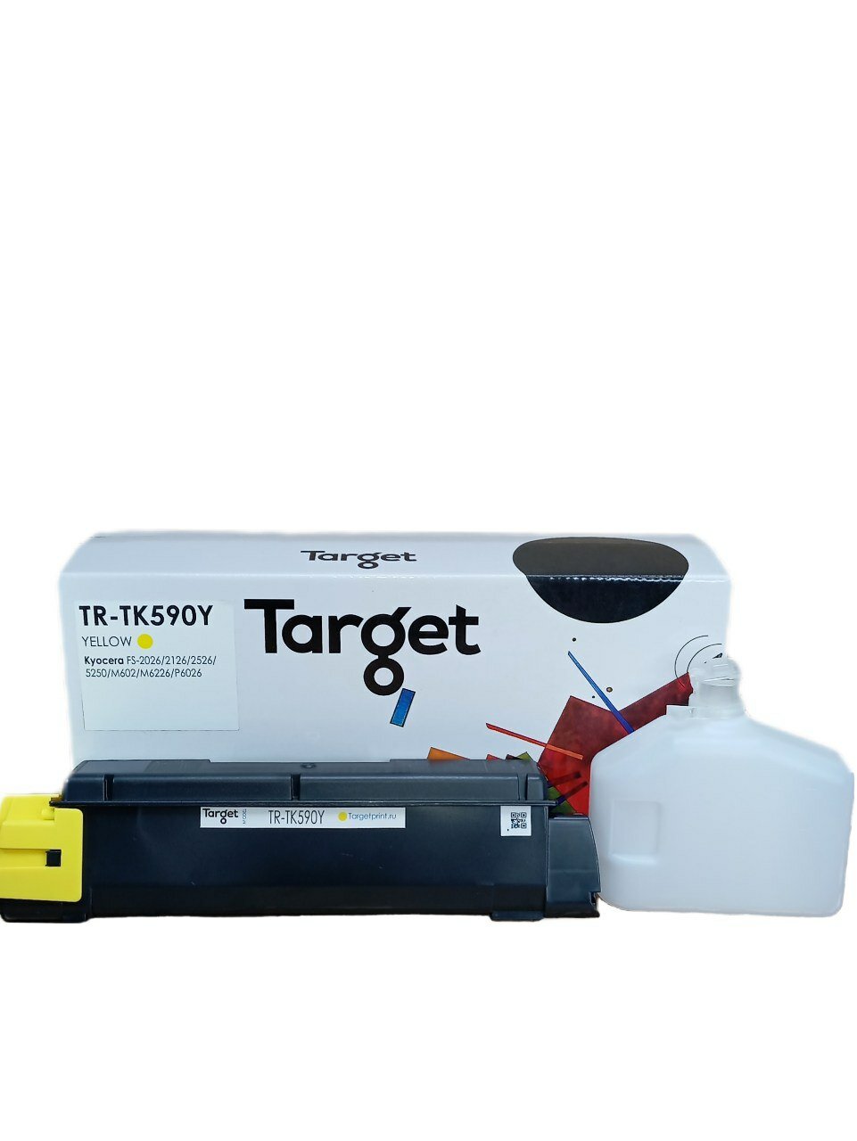 Тонер-картридж Target TK590Y, желтый, для лазерного принтера, совместимый