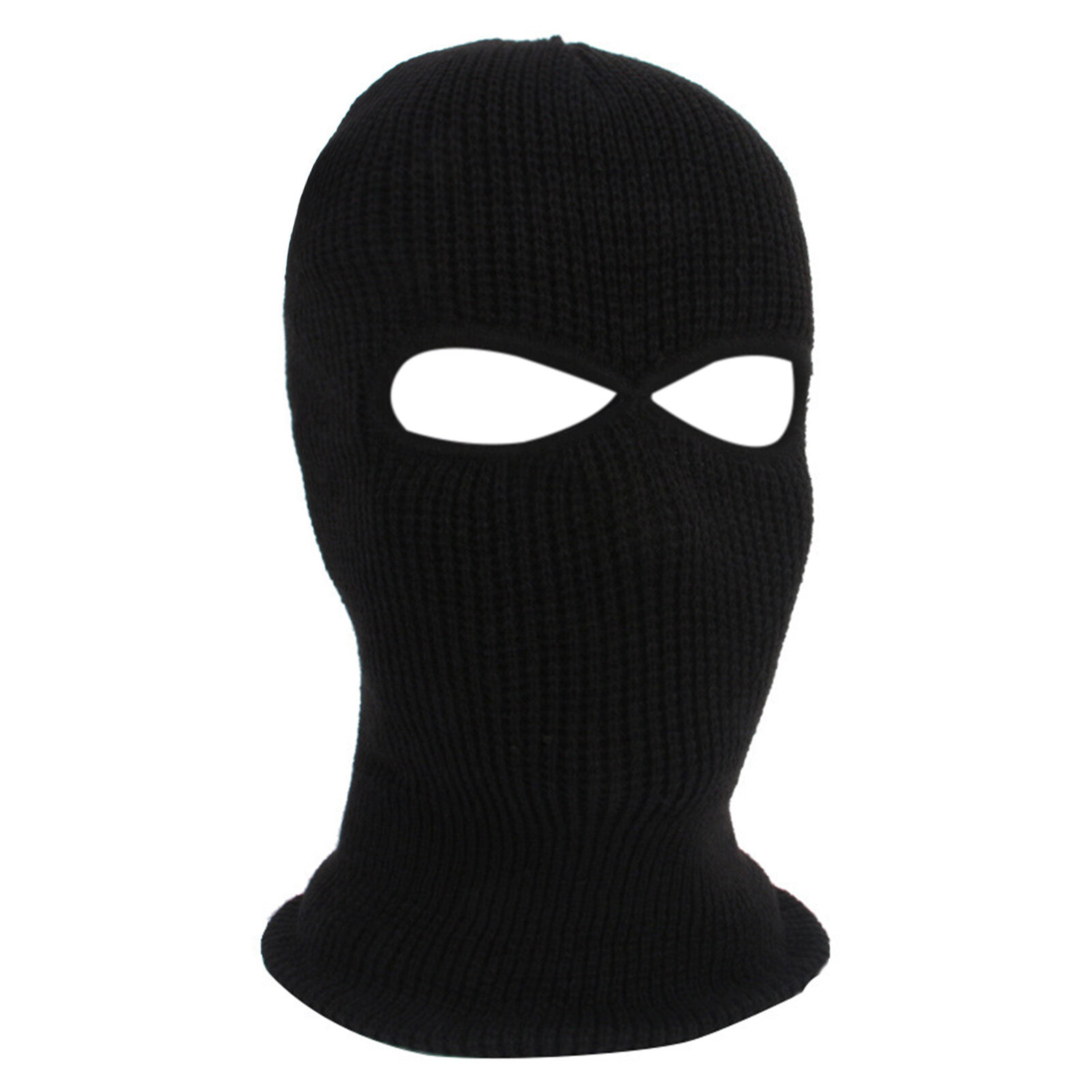 Тепловая маска для лица ветронепроницаемая зимняя вязанная маска для велосипедов шарф-накидка маска для мотоцикла под под шлем капюшон с максимальной тепловой удержанием шапка полное покрытие лица маска для лыж, Материал: вязаная ткань, Цвет: Черный /