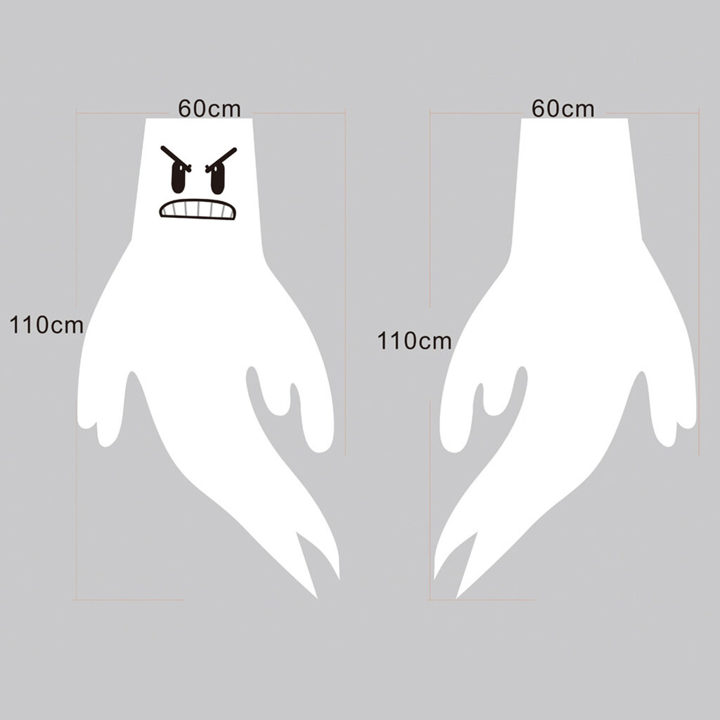 Флаги с призраками для Хэллоуина, подвесные украшения для деревьев, ветряные рукава для сада