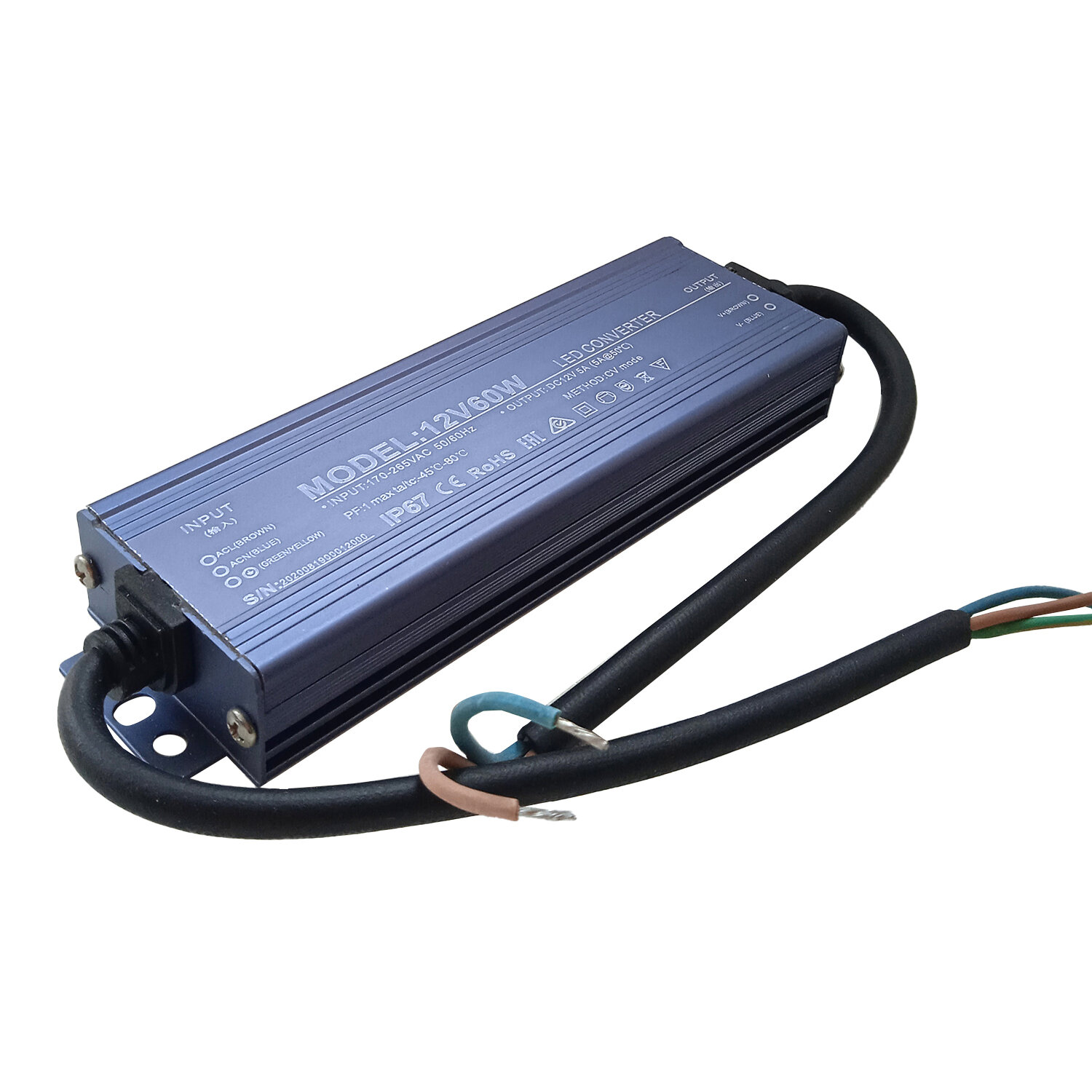 Блок питания 60вт 12в ip67 Герметичный Giant4