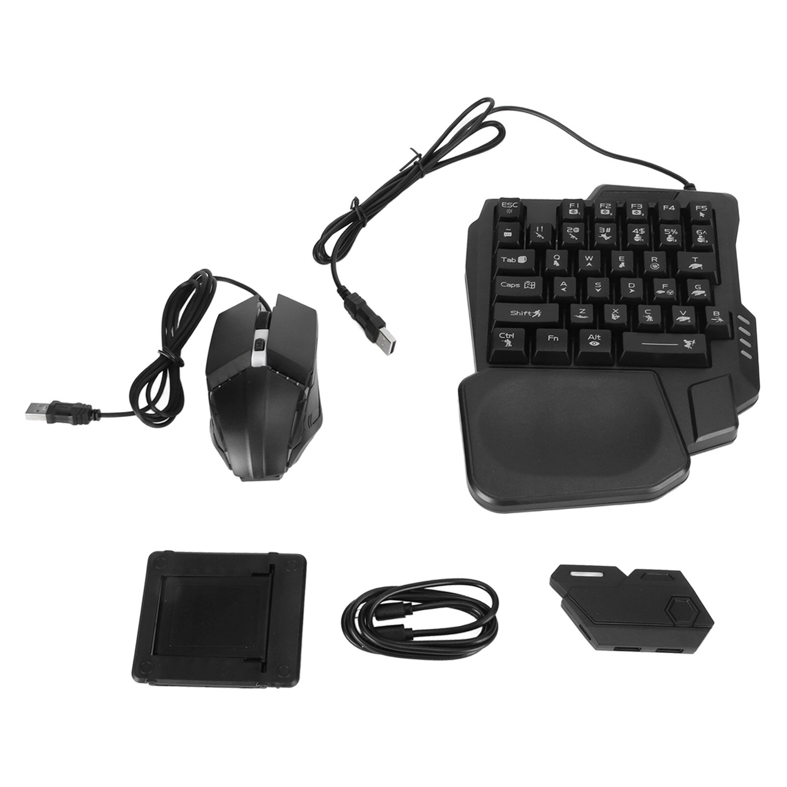 4 в 1 мобильная игра Combo Pack Bluetooth 5.2 Gaming Keyboard Mouse Converter с K13 Клавиатура G4 и телефонная подставка