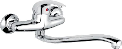 Смеситель для кухни Ledeme H29-B L4629-B с поворотным изливом, хром, глянцевый, однорычажный, настенный, с керамическим картриджем