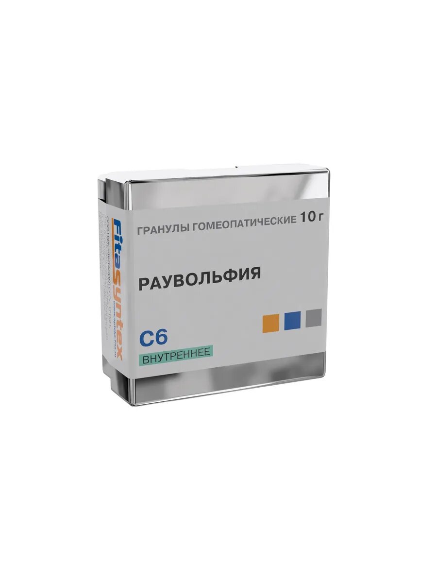 Гранулы Фитасинтекс Раувольфия С6, гомеопатический препарат, 10 г