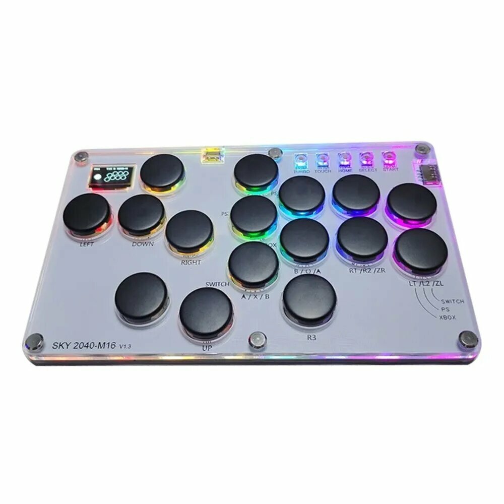 SKY2040 16-клавишный игровой контроллер Arcade Fight Stick для компьютерных консолей