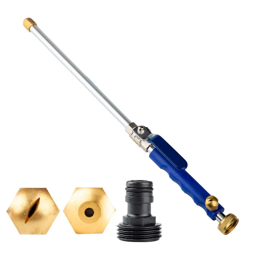 Водяной пистолет высокого давления 46 см, металлический водяной пистолет, мощная мойка высокого давления, распылитель, инструменты для мойки автомобилей, садовая водоструйная мойка