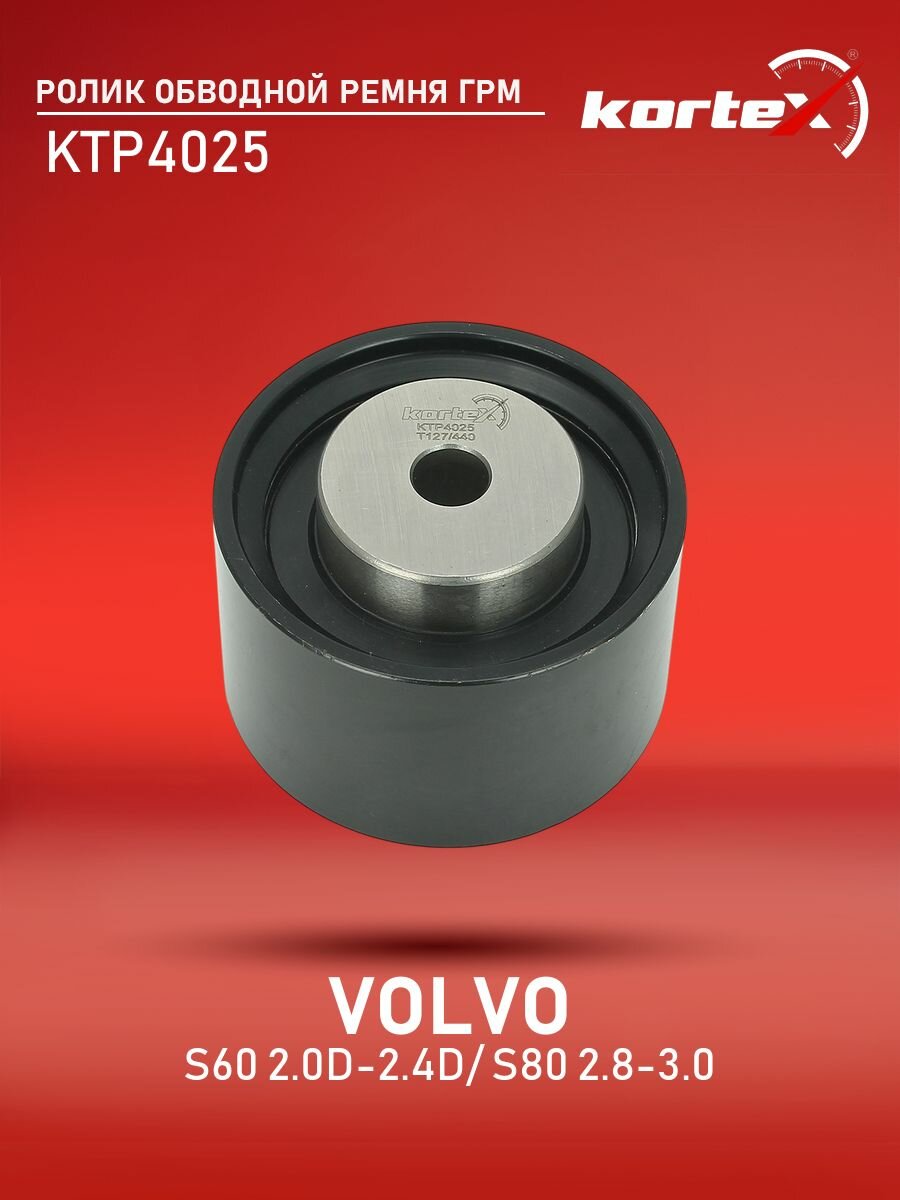Ролик обводной ремня ГРМ Kortex для Volvo S60, S80