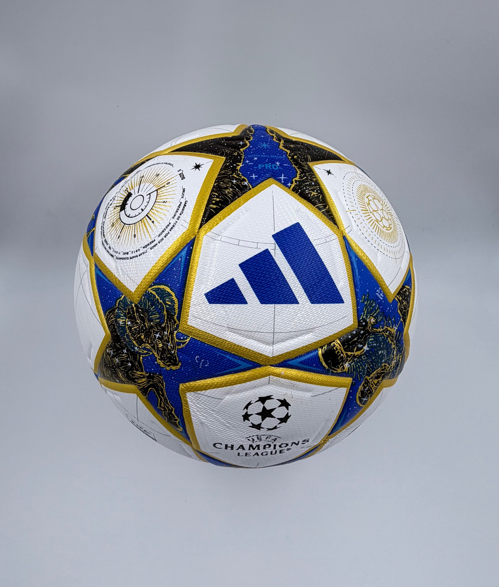 Мяч UEFA Champions League 2025/2026", для футбола, искусственная кожа