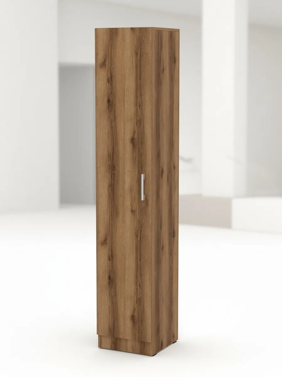 Для одежды в спалню прихожую деревянный шкаф пенал FRESTER с полками, от производителя