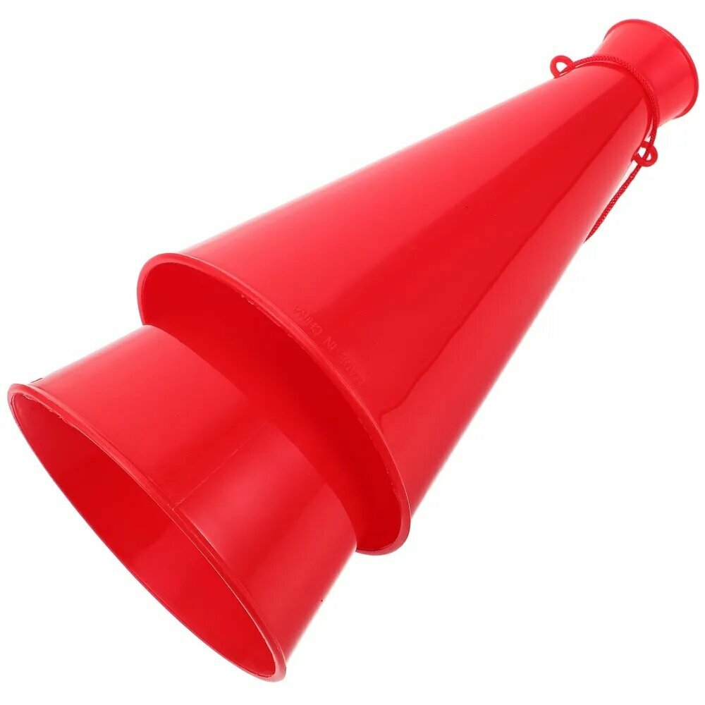 Портативный пластиковый мегафон красного цвета для болельщиков и праздников, 2 шт