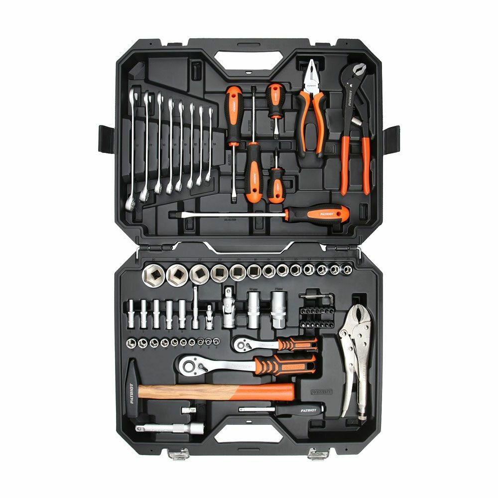 Набор автоинструмента Patriot SSP-72, 72 предмета