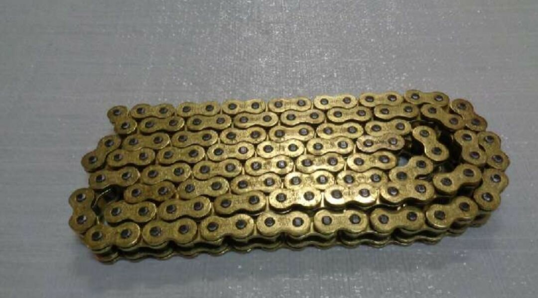 Цепь 108 зв. 520-108 L тюнинг , цвет золото (Falcon, ENDURO, Fighter)