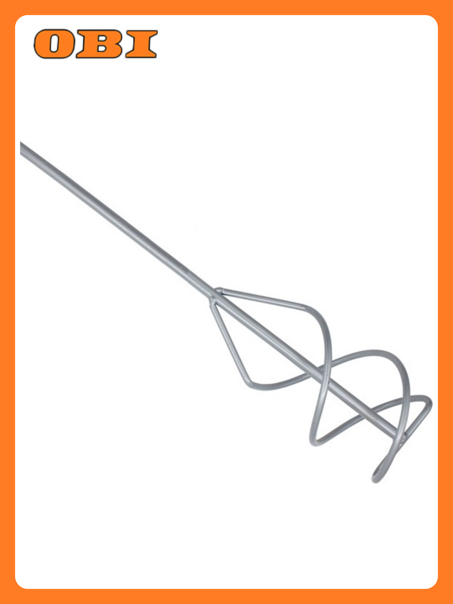 Насадка-миксер оцинкованная КЭС 100х600 мм, червячного типа, хвостовик М14