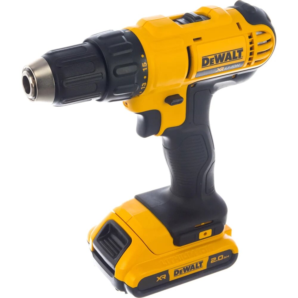 Дрель-шуруповёрт DEWALT DCD771D2, 2 Ач, Li-Ion, 18В, быстрозажимной патрон — фото 1