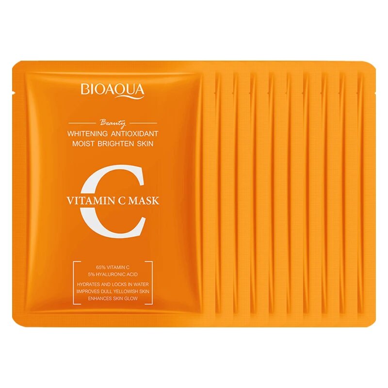 Маски Для Лица BIOAQUA С Витамином С, Увлажняющие, Антивозрастные, Против Морщин, Для Ухода За Кожей, Для Женщин