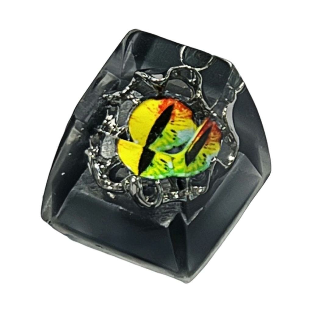 Мультяшные глазки-кейкапы для механической клавиатуры, Цвет черный