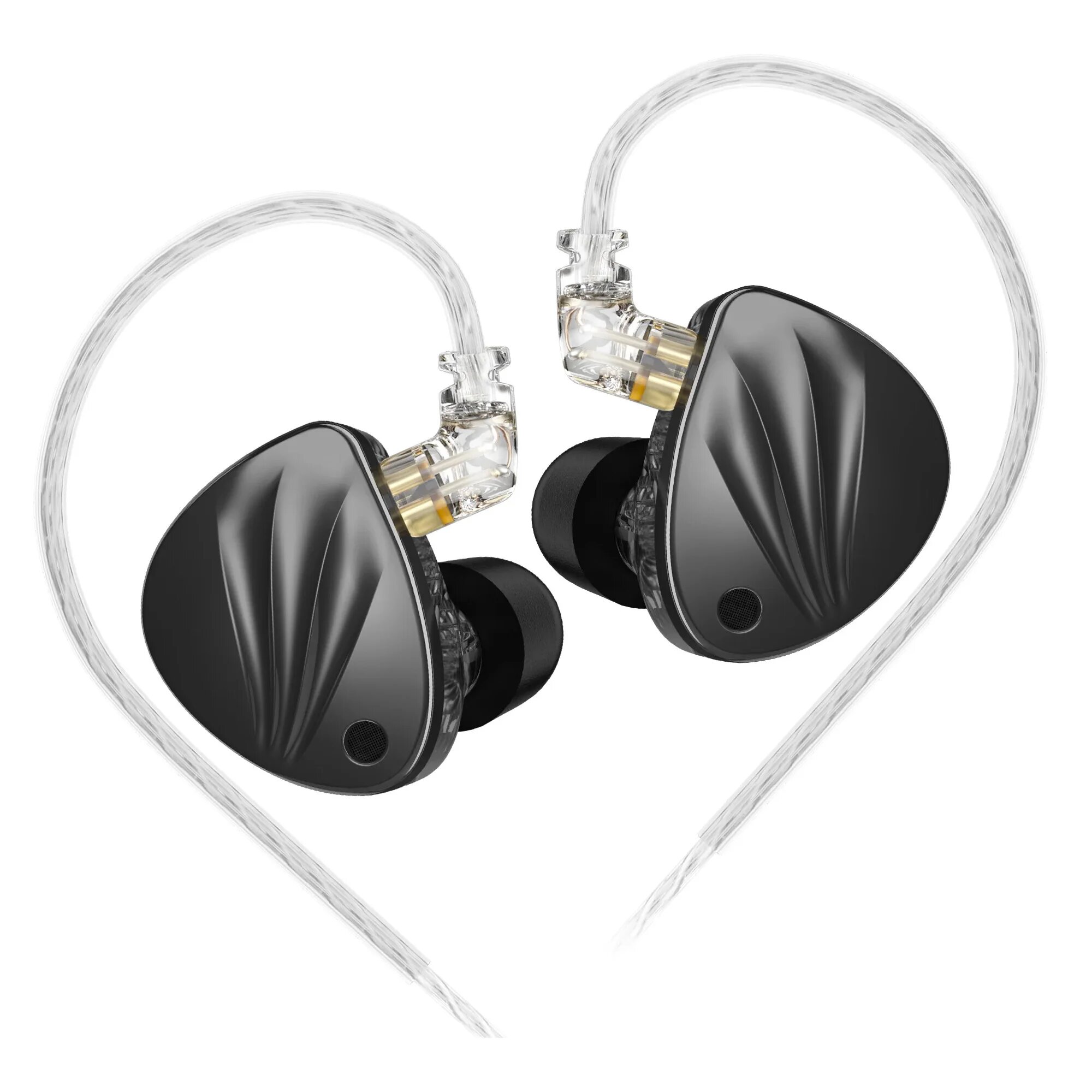 Наушники KZ Krila without Mic, гибридные, проводные, внутриканальные, black